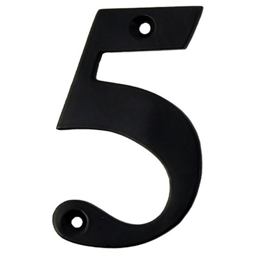 3'' Black Screw Fix Number 5 Door Number