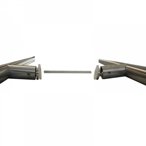 UAP D Shaped Pull Handle - Back to Back Mount with 90mm Bolts and Reducers