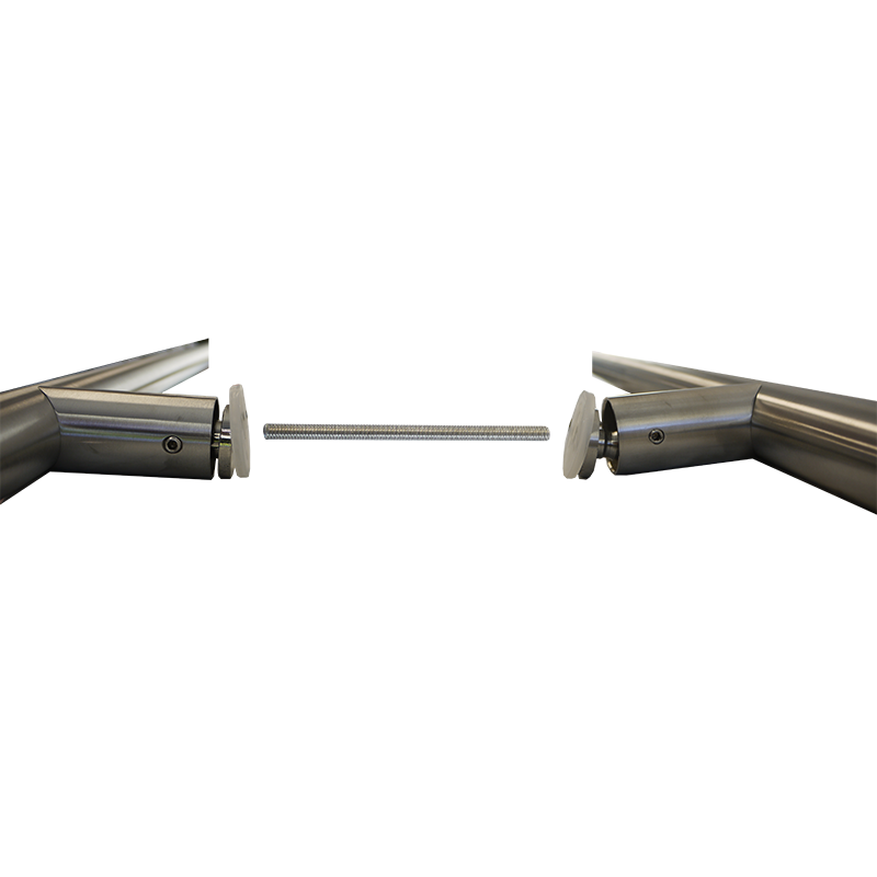 UAP D Shaped Pull Handle - Back to Back Mount with 90mm Bolts and Reducers