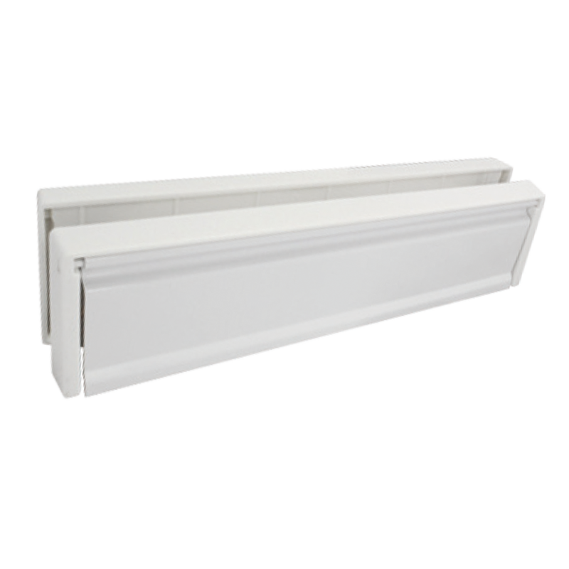 10'' White Petit Master 40-80mm Letterplate (with white frame)