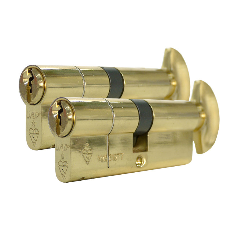 UAP+ 1* Kitemarked Euro Thumb Turn Cylinder - Keyed Alike in Pairs